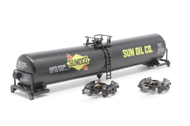 Con-Cor 0001-160304-1 56' funnel flow tank car of Sunoco - black 87258