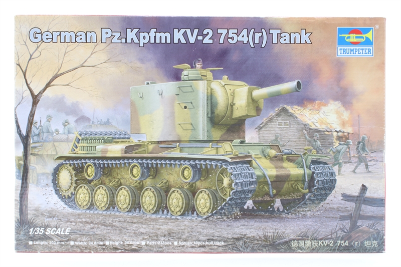 Trumpeter 00367TM PzKpfw KV-2 754(r) Tank