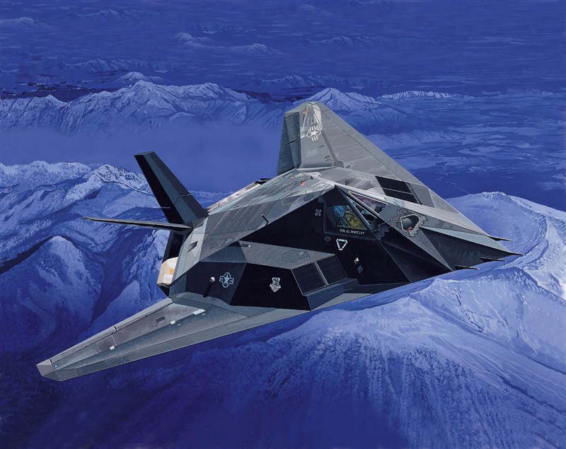 Academy 02118AY Lockheed F-117A Nighthawk stealth fighter - Hattons