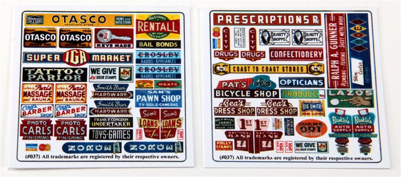 Blair Line 037BLN Main St. Storefront Signs No. 4