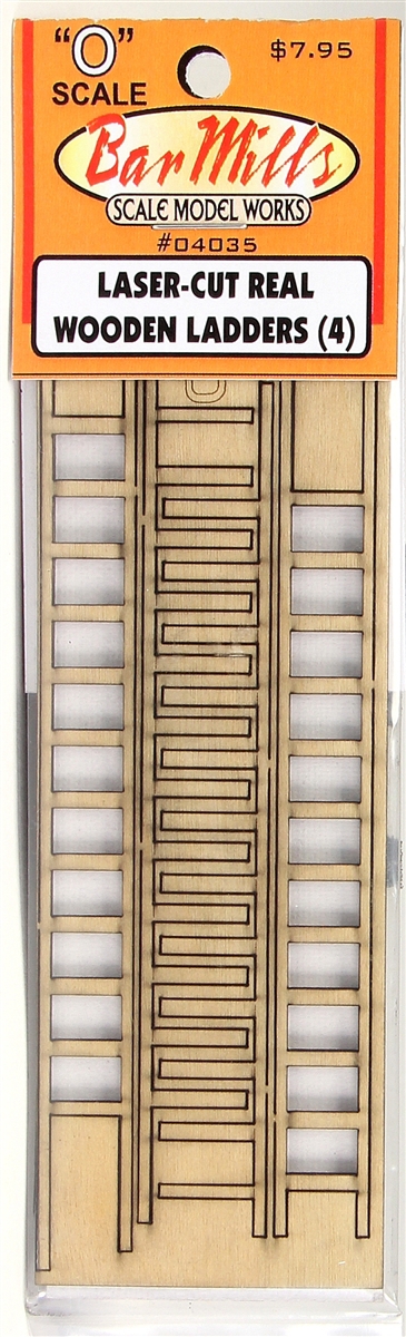 Bar Mills Scale Model Works 04035BAR Wood Ladders - Kit - - Hattons