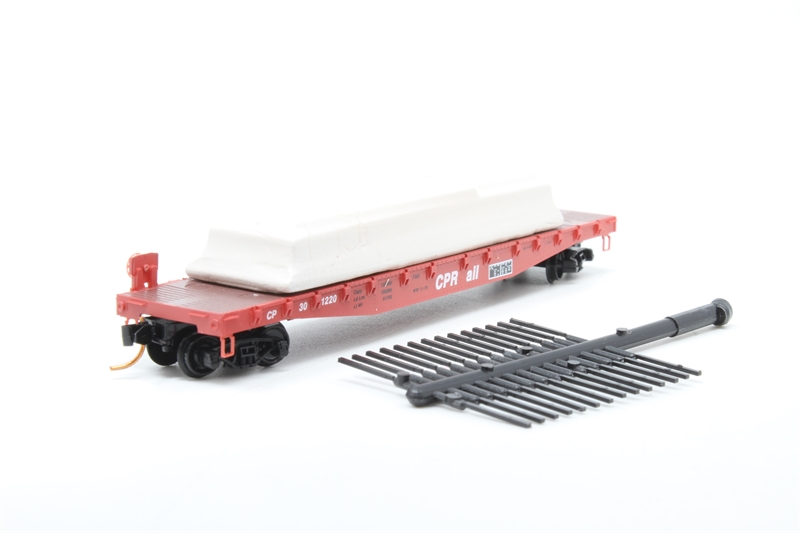 Micro-Trains 04500280 50' fishbelly side with side mount brake wheel flat