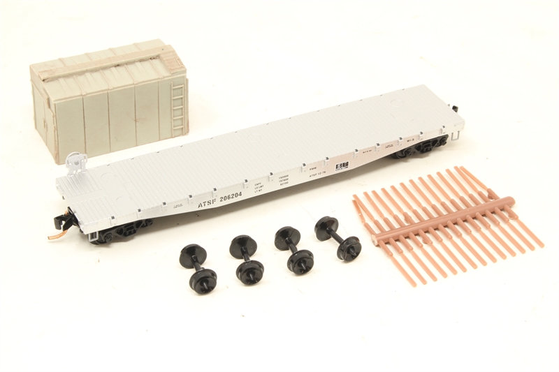 Micro-Trains 04500300 50' fishbelly side with side mount brake wheel flat