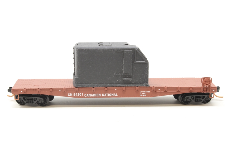 Micro-Trains 04500320 50' fishbelly side with side mount brake wheel flat