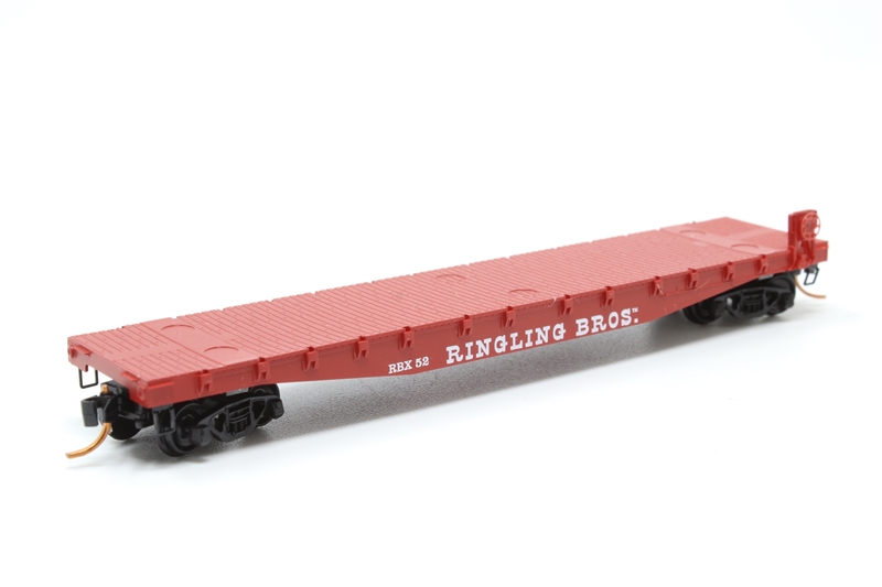 Micro-Trains 04500401 50' fishbelly side with side mount brake wheel flat - Hattons