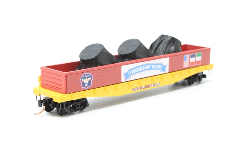 Micro-Trains 04500460 50' fishbelly side with side mount brake wheel flat