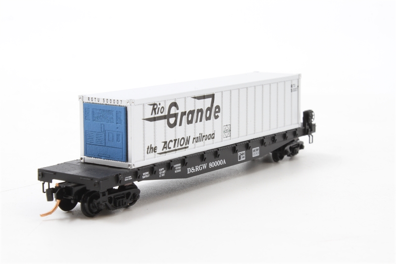 Micro-Trains 04500511 50' fishbelly side with side mount brake wheel flat