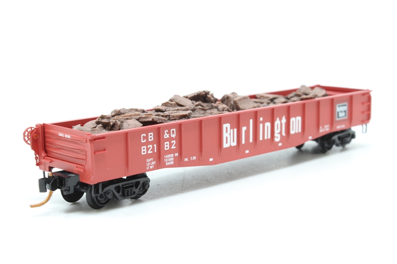 Micro-Trains 04600030 50' fishbelly side gondola with side mount brake