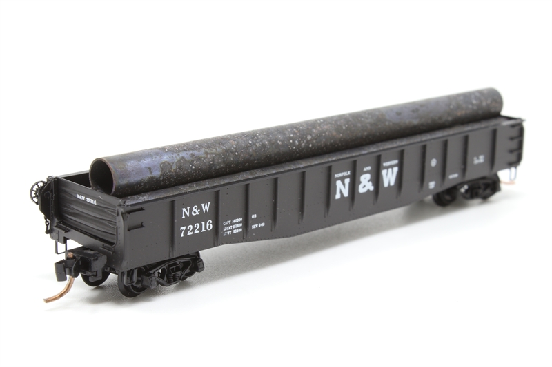 Micro-Trains 04600190 50' fishbelly side gondola with side mount brake