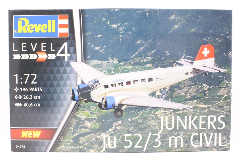 Revell 04975REV Junkers Ju 52/3 m Civil