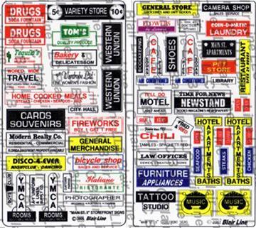 Blair Line 054BLN Main Street II Storefront Signs