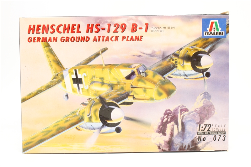 Italeri 073ITA Henschel Hs-129 B-1 German ground attack plane