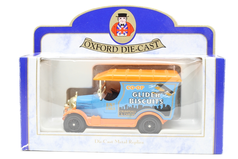Oxford Diecast 080OXD Bullnose van 'Co-op Glider Biscuits'