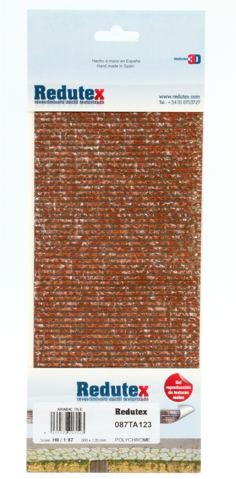 Redutex 087TA123 Arabic Tile in Red - Polychrome