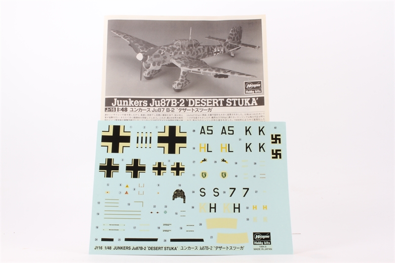 Hasegawa Hobby Kits 09116HAS Junkers Ju 87B-2 Stuka 'Desert Stuka'
