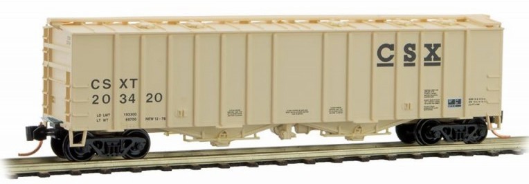 Micro-Trains 09800031 2-bay 50' airslide covered hopper of CSX