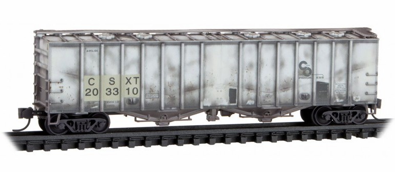 Micro-Trains 09844180 2-bay 50' airslide covered hopper of CSX
