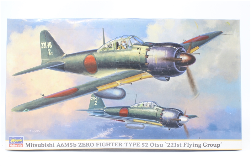 Hasegawa Hobby Kits 09847HAS Mitsubishi A6M5b Zero Fighter Type 52 Otsu ...