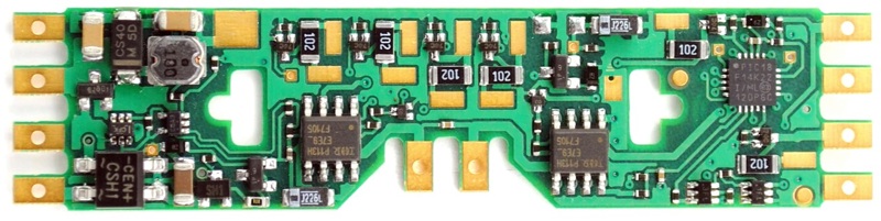 Train Control Systems (TCS) 1001TCS A6X 1.3 Amp, 6 Function DCC Decoder ...