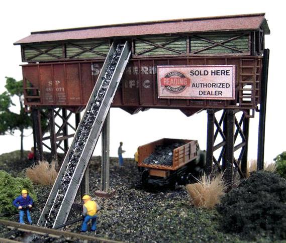 N Scale Architect 10030NSAR Trackside Series, Gravel and Coal Company Kit