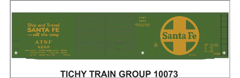 Tichy Train Group 10073NTTG Atchison Topeka and Santa Fe Express Car