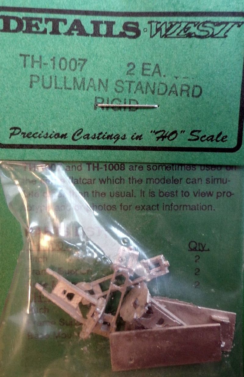 Details West 1007DTW Pullman-Standard Rigid Hitch Kits (2) - Hattons