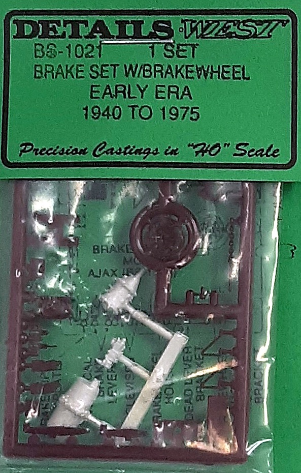 Details West 1021DTW Early Era Brake Set with Brakewheel - Hattons