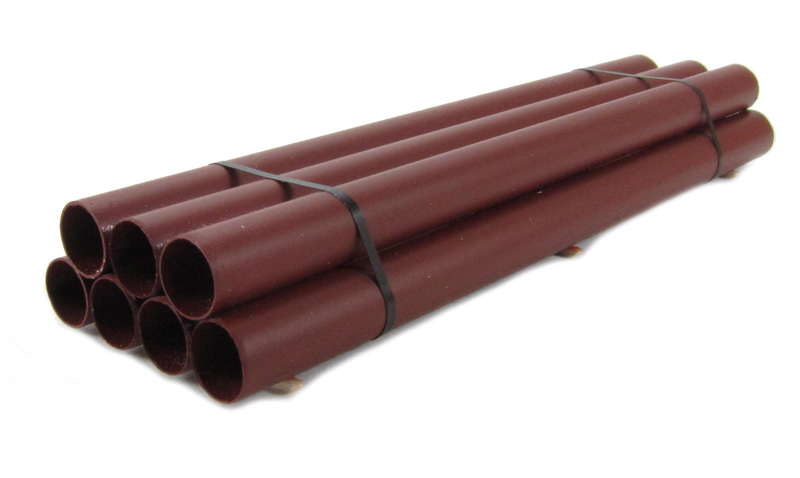 Redscale Models 1024RED 7 Steel Pipes Bundled, 115mm Red - Hattons