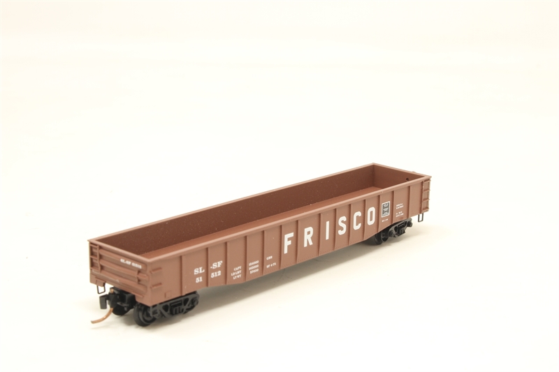 Micro-Trains 105530 50' 14 panel fishbelly side fixed end gondola of the