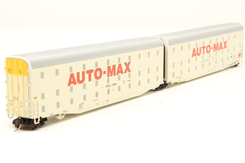 Athearn 10623ATH Articulated auto-max autorack of Auto-Max - white 1