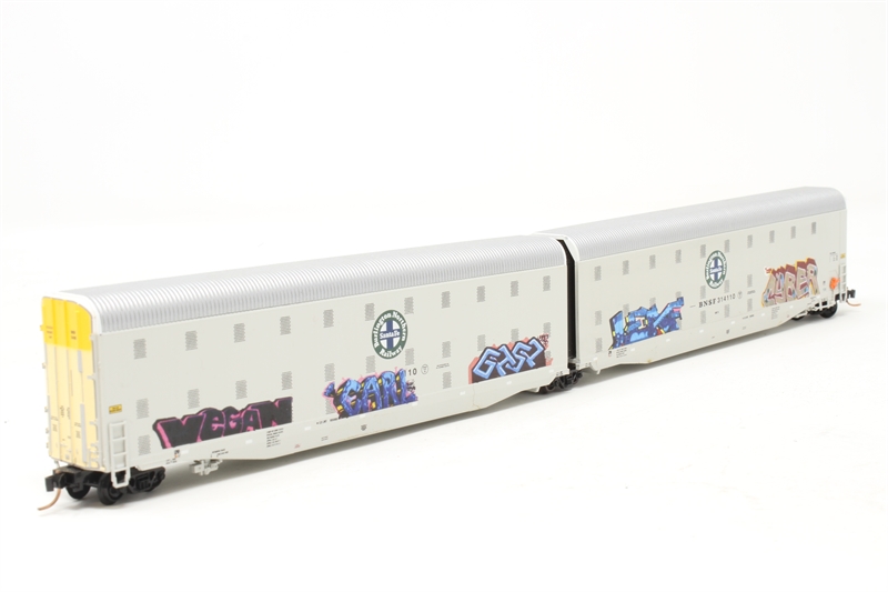 Athearn 10637ATH Articulated auto-max autorack of the BNSF - Hattons