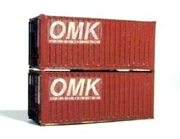 Osborn Model Kits 1063OMK 20' Intermodal Containers (Wooden Kit)