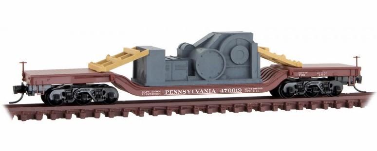 Micro-Trains 10900011 Depressed center six axle flat car of the