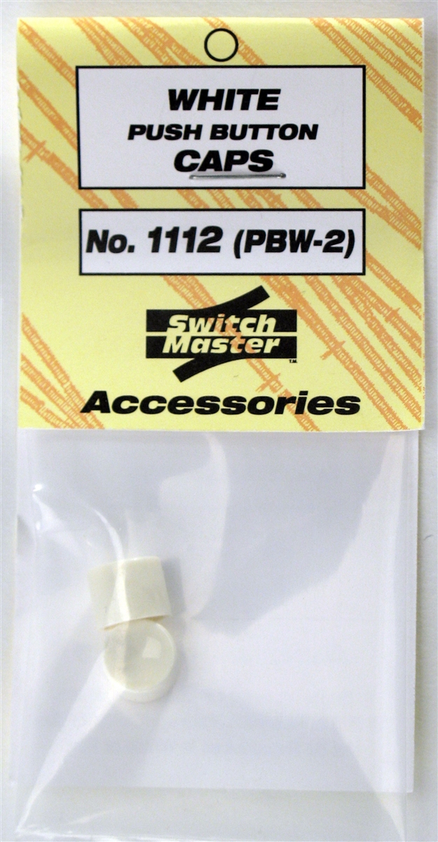Builders in Scale 1112-2BUI White Push Button Caps (2) (d)
