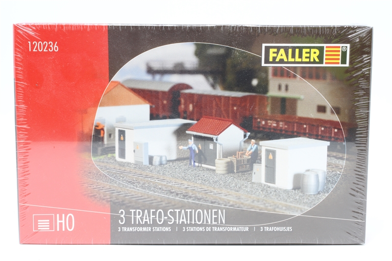 Faller 120236 Transformer stations - pack of 3 - Hattons