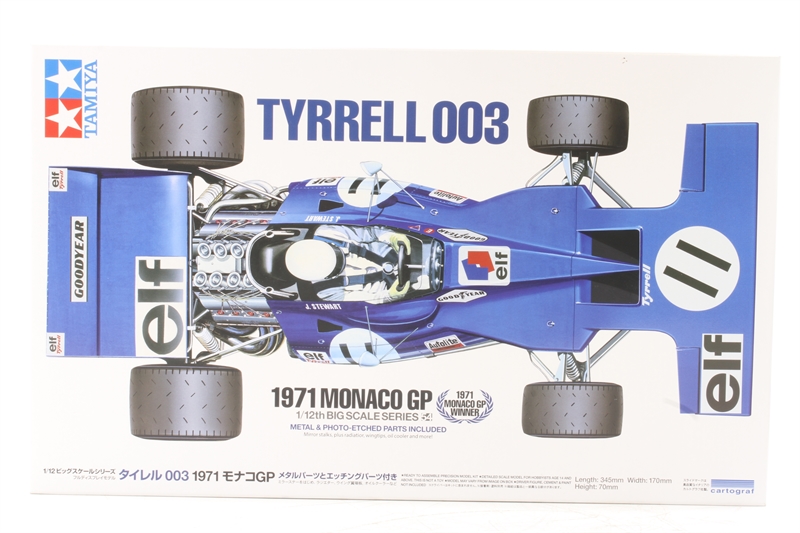 Tamiya 12054TAM Tyrrell 003 - 1971 Monaco GP