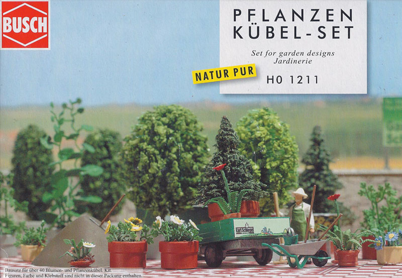 Busch 1211BUS Garden Design Set HO scale