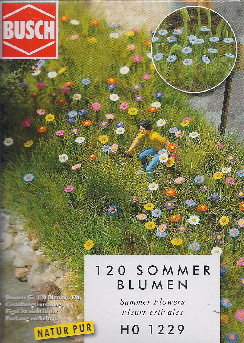 Busch 1229BUS Summer Flowers Set HO scale