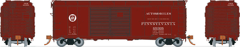 Rapido Trains North America 123007RNA X31A Sgl Door Boxcar PRR Circle