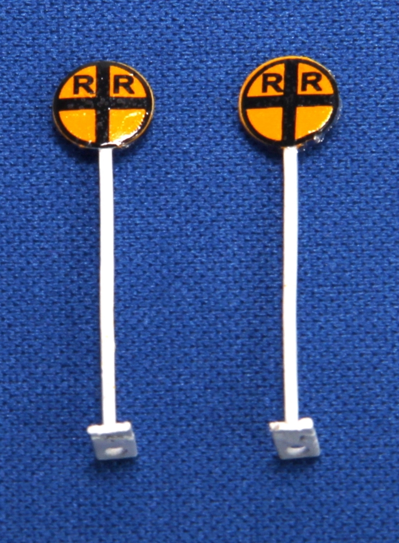 NJ International 1240NJI Round Railroad Warning Sign (Set of 2)