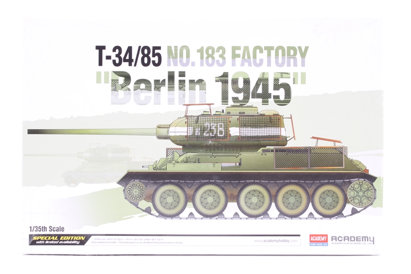 Academy 13295 T-34/85 'No.183 Factory Berlin 1945' - Hattons