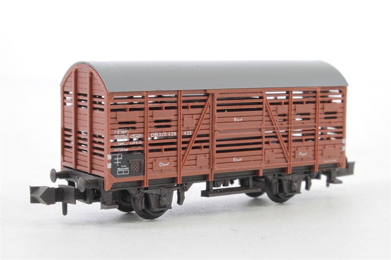 Minitrix 13525Mini Cattle Wagon of the DB, Epoch III - Hattons