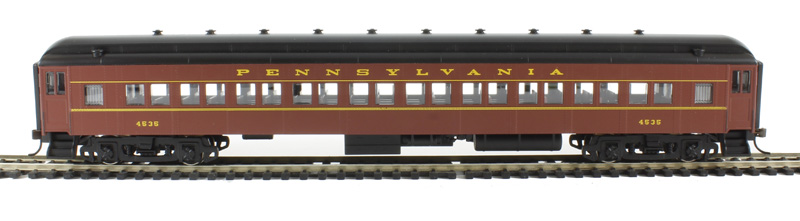 Bachmann USA 13701BAC 72' Heavyweight Coach PRR Tuscan Red #4535