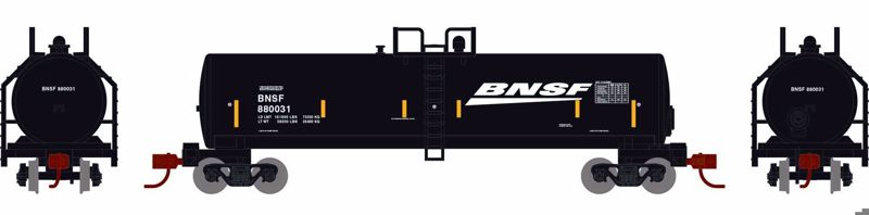Athearn 13739ATH 20,900 gallon general service tank car of the BNSF ...