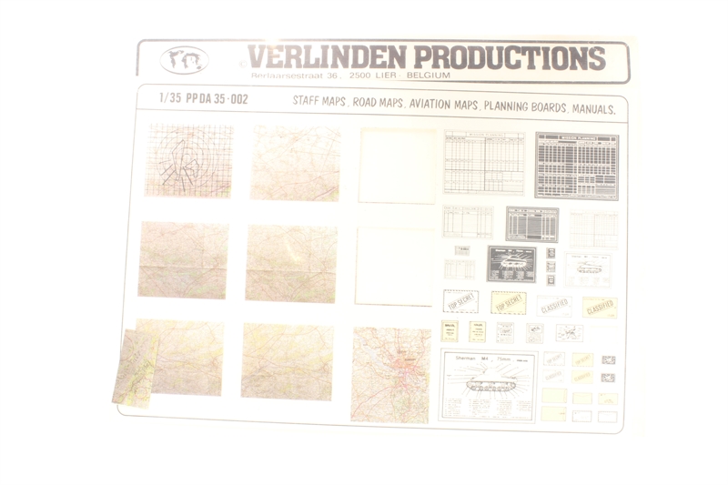 Verlinden Productions 13VP Staff Maps, Road Maps, Aviation - Hattons