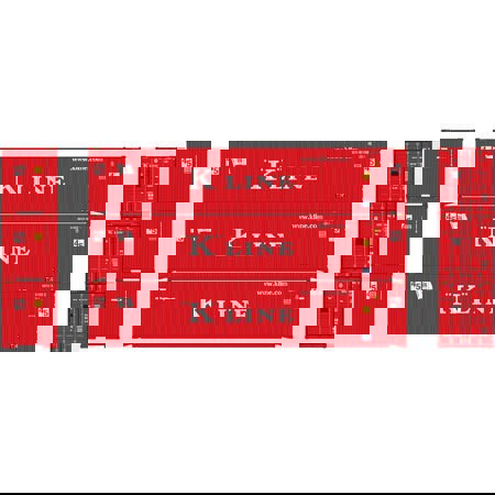 Athearn 14282ATH 45' Containers K-Line - pack of 3