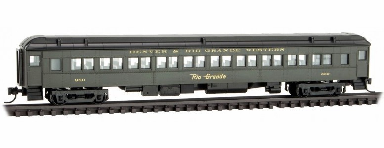 Micro-Trains 14500390 Pullman paired window heavyweight of the Rio Grande