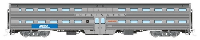 Rapido Trains North America 145006 Gallery Commuter Car Metra BN Coach