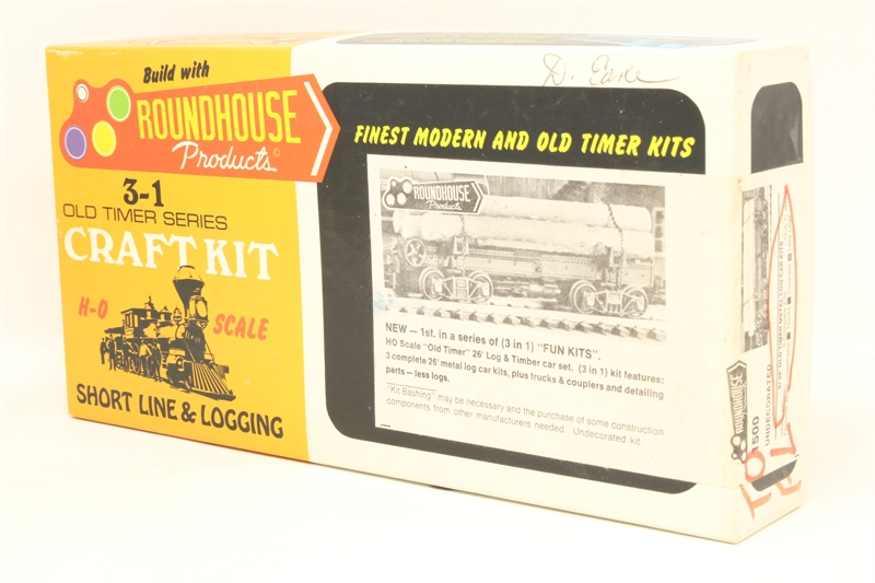 Roundhouse Products 1500ROU Old-time log car kit - - Hattons