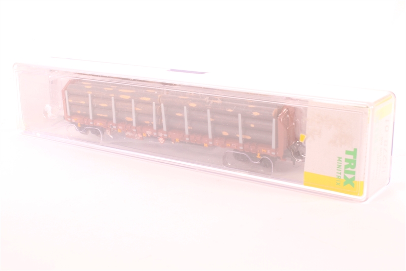 Minitrix 15278-01 Bogie Timber Wagon of the DB - Hattons
